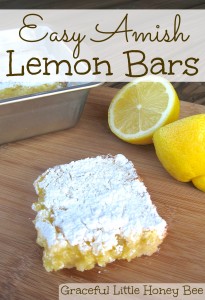 Homemade Amish Lemon Bars - Graceful Little Honey Bee