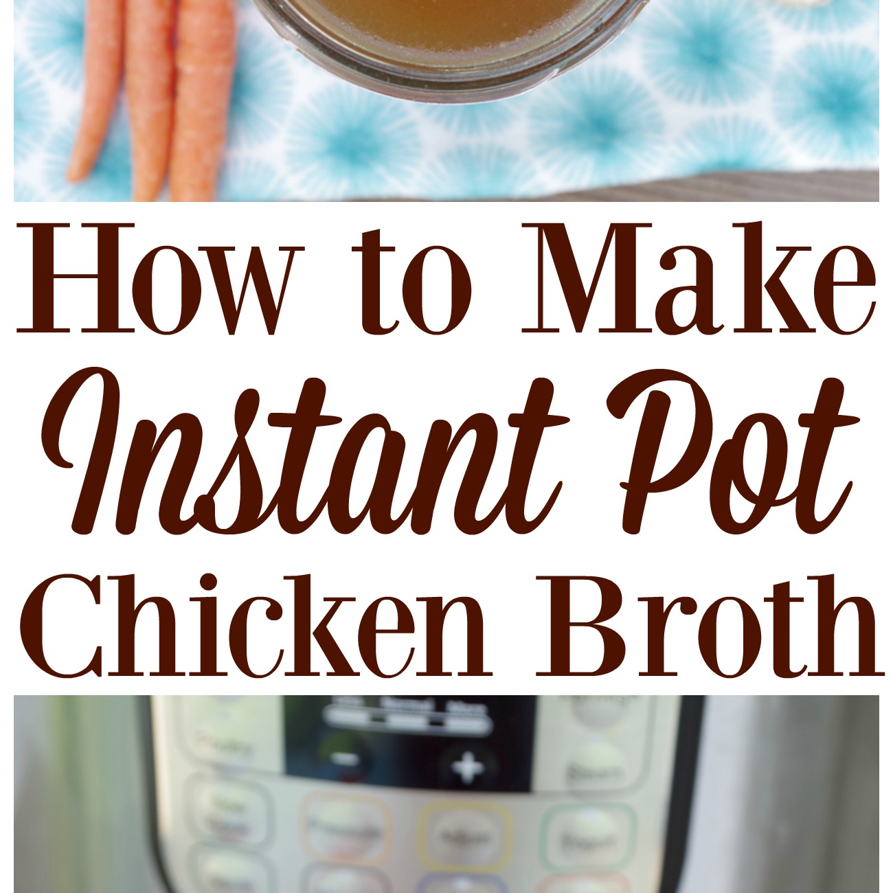 How to Make Instant Pot Chicken Broth for (almost) FREE - Graceful ...
