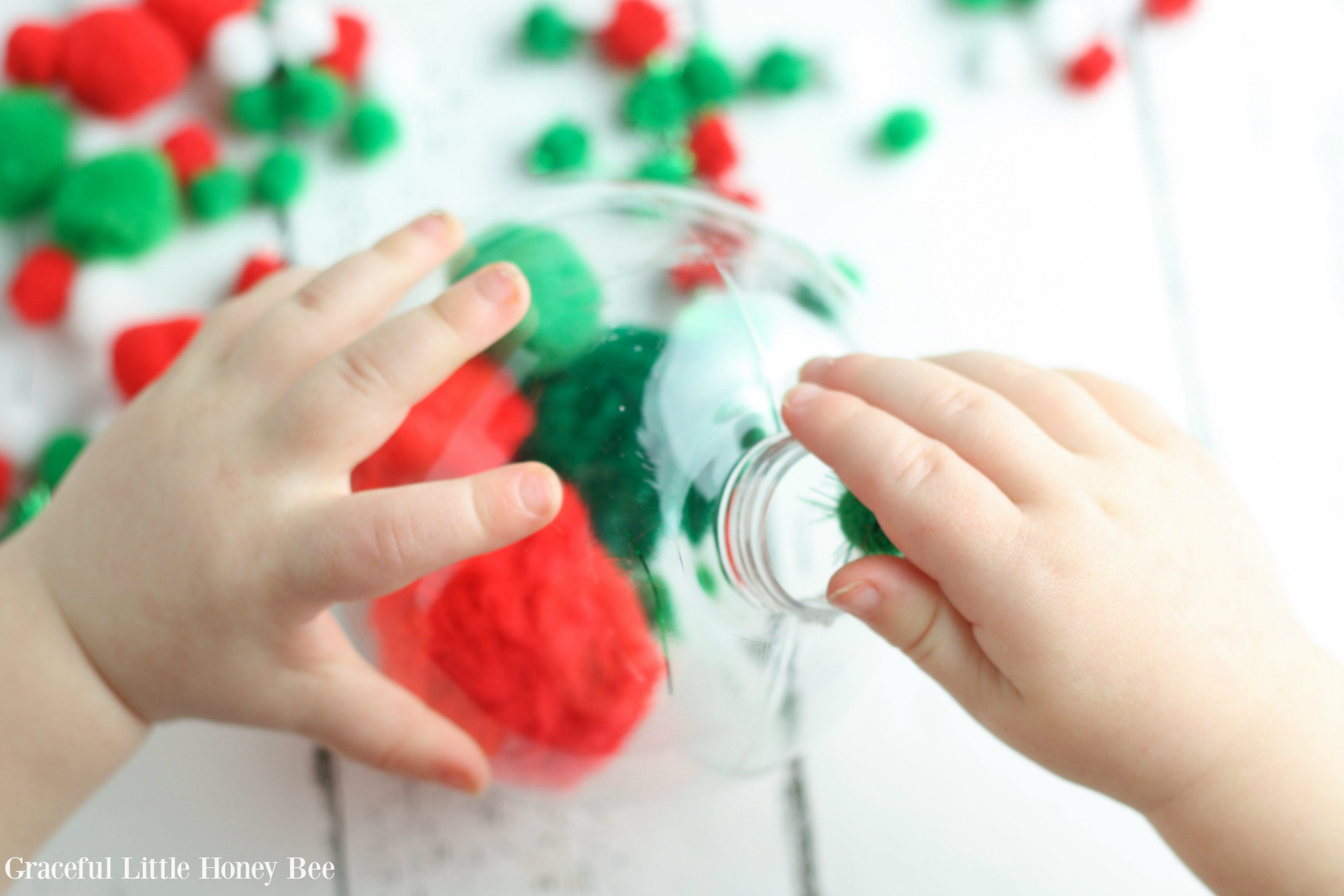 Easy Pom Pom Ornament Craft for Kids - Graceful Little Honey Bee