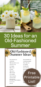 30 Ideas for an Old-Fashioned Summer - Graceful Little Honey Bee