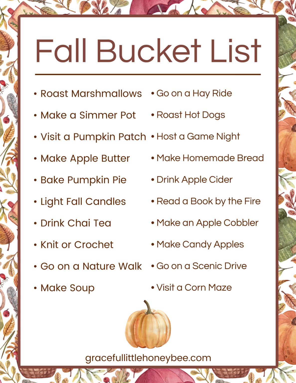 20 Ideas For an Old-Fashioned Fall - Graceful Little Honey Bee