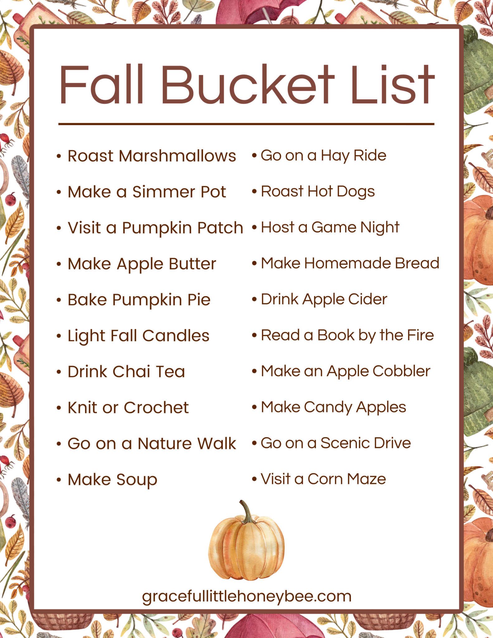 20 Ideas For an Old-Fashioned Fall - Graceful Little Honey Bee